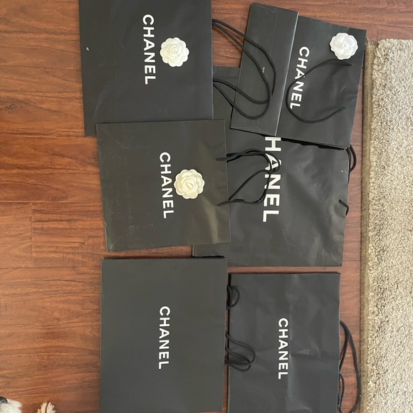 CHANEL | Party Supplies | Chanel Shopping Paper Tote Bags | Poshmark
